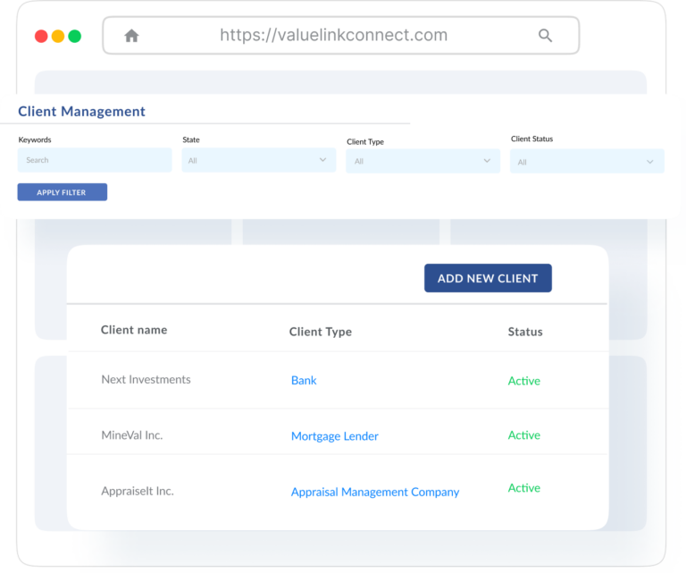 Features | Appraisal Management Software for Appraisers – ValueLink Connect